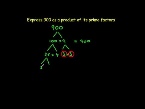 Numberskills Stage 4 Module 1 - Finding the prime factors of a number