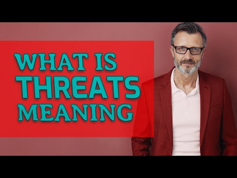 Threats | Meaning of threats 📖 📖