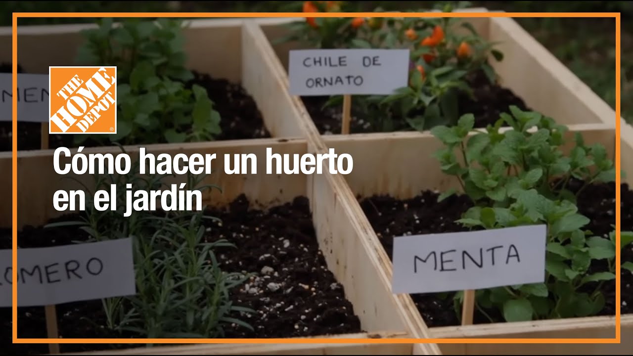 ¿Cómo hacer un huerto en el jardín?