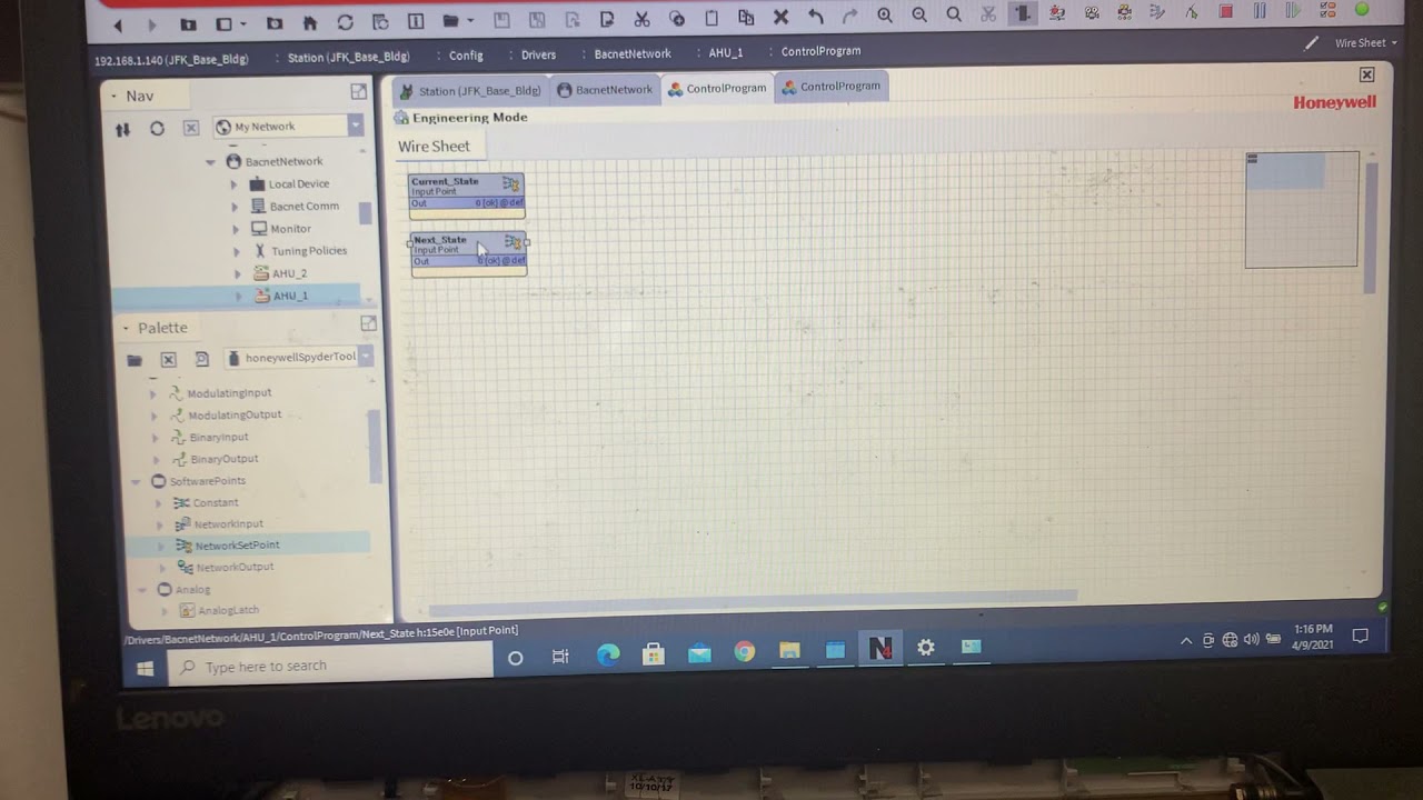 Wire sheet AHU program part 1