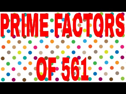 PRIME FACTORS OF 561