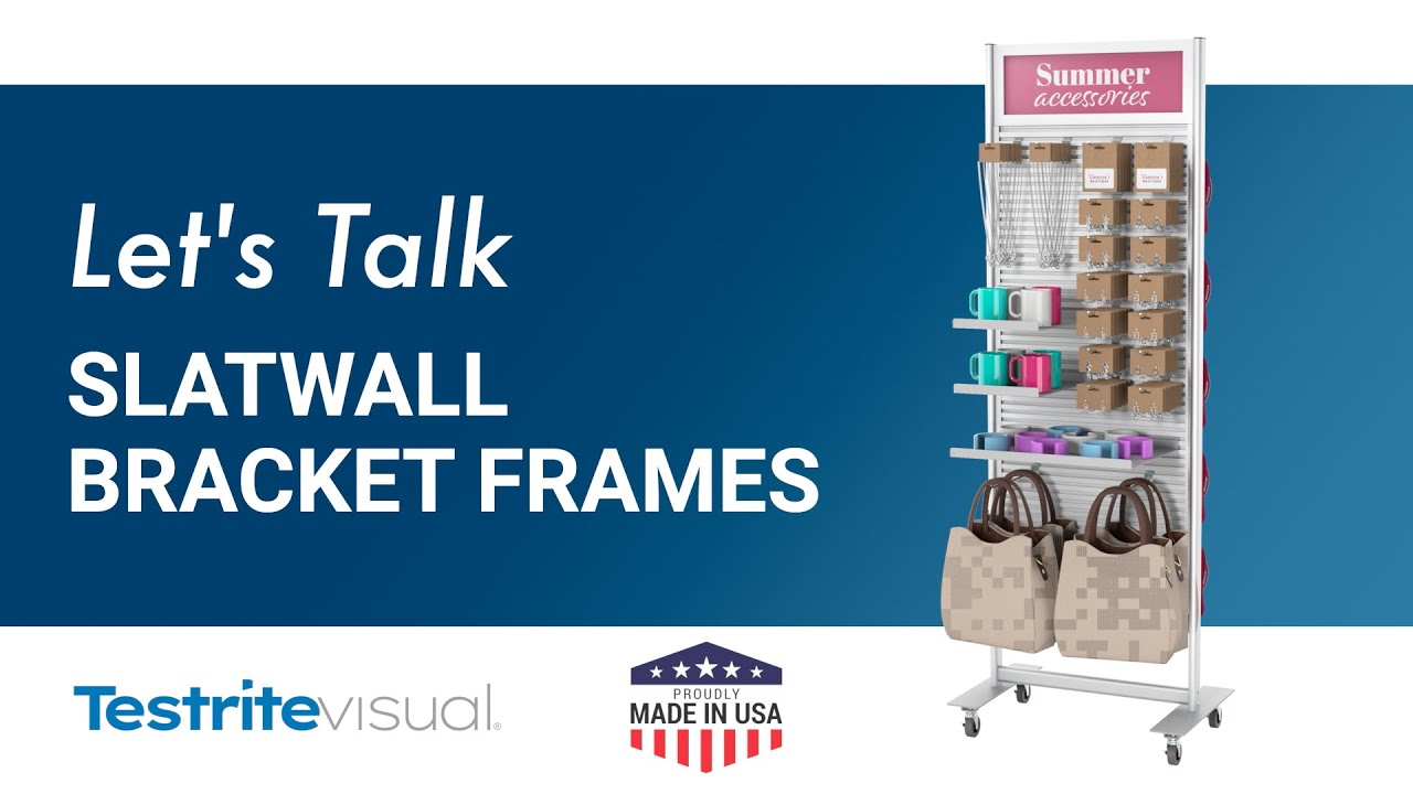 Let's Talk | Slatwall Bracket Frames