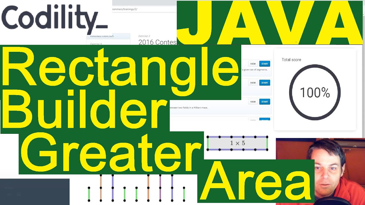Codility RectangleBuilderGreaterArea Java solution