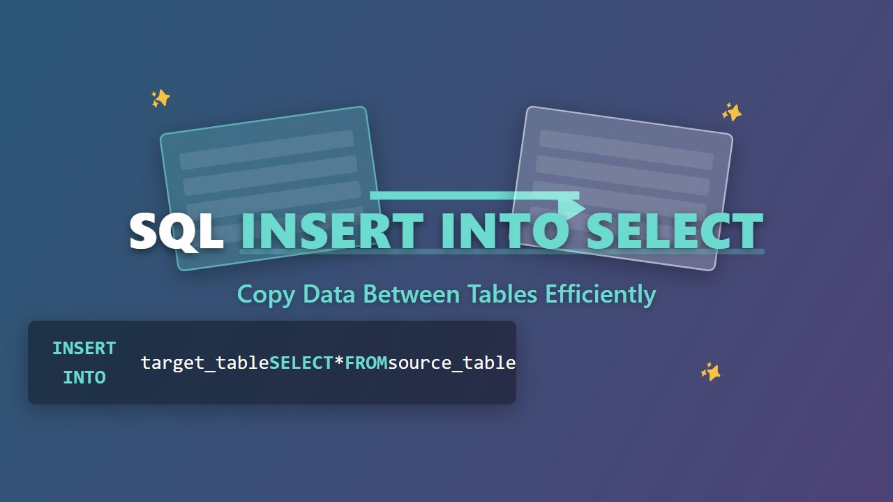 SQL INSERT INTO SELECT Explained for Beginners: Copy Data Between Tables Easily!