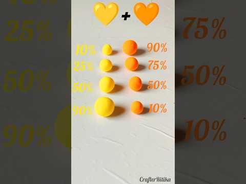 Yellow π VS Orange π§‘ , Super Satisfying Colour Mixing! #shorts #colourmixing #clay #viralshorts
