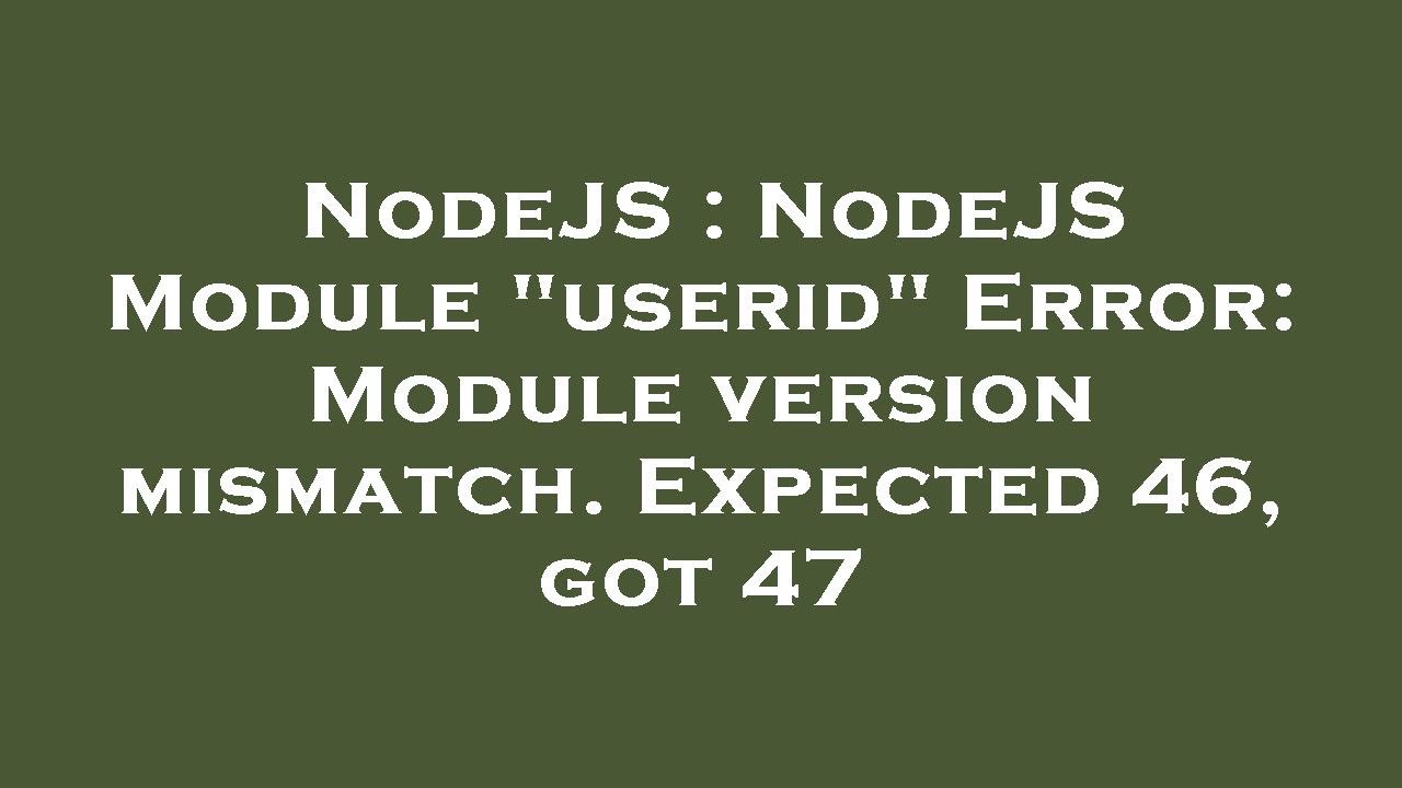 NodeJS : NodeJS Module 