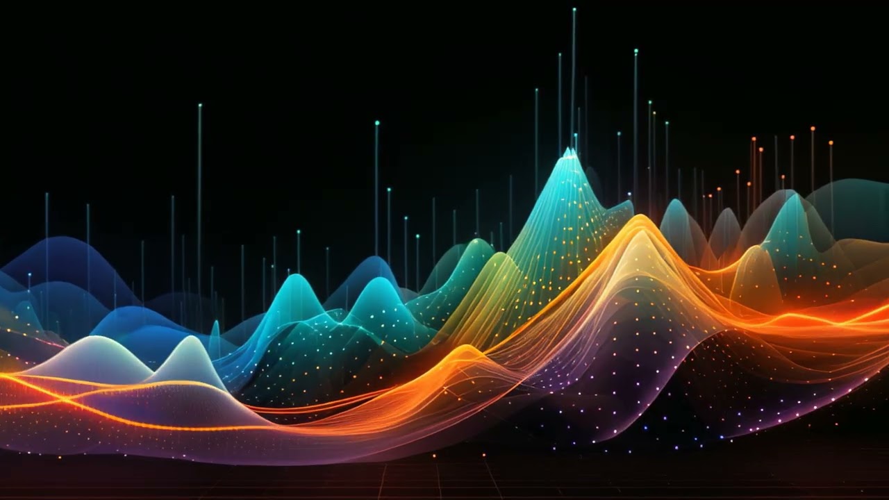 abstract vector background with dynamic waves and lines. illustration, Abstract background of data