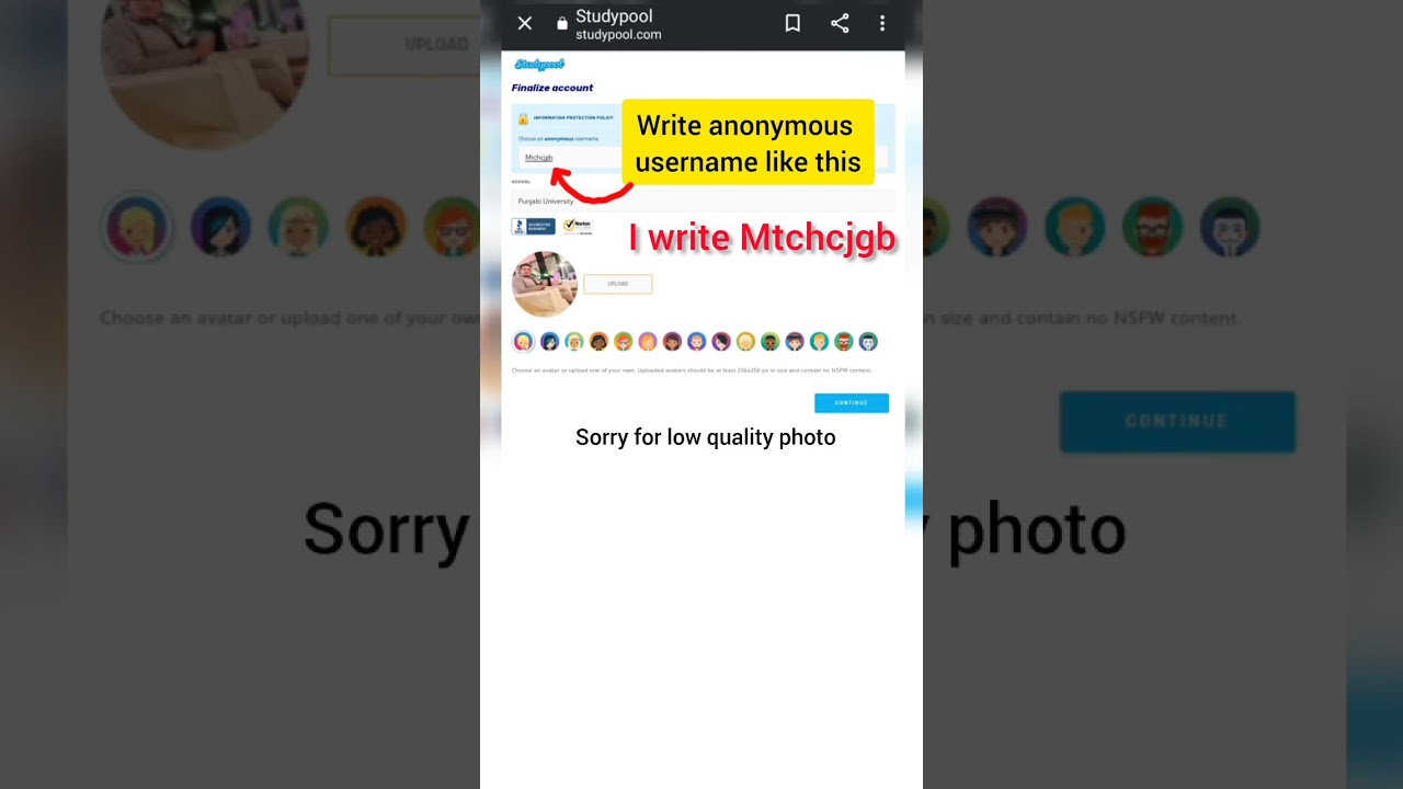 How to setup Finalize account on studypool website ....