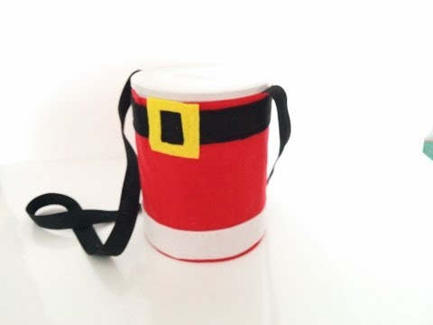 DIY, Tambor hecho con una lata paso a paso, navidad. | Manualidades