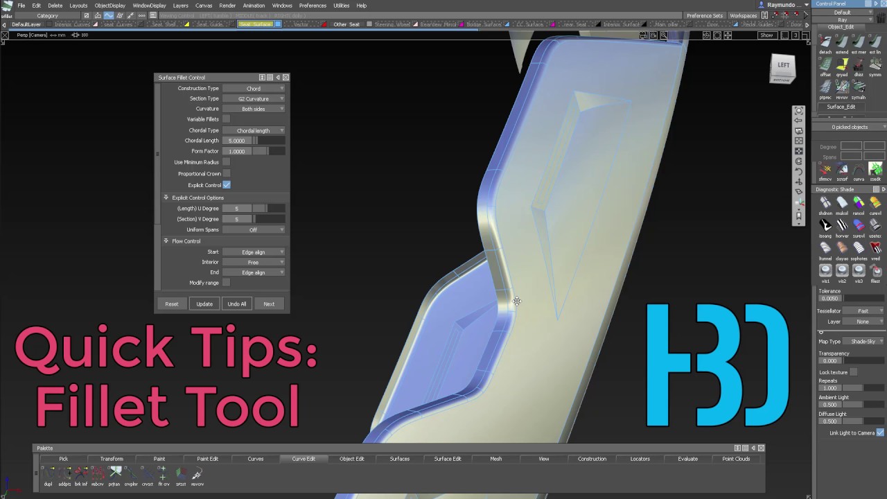 Alias Quick Tips: Fillet Basic