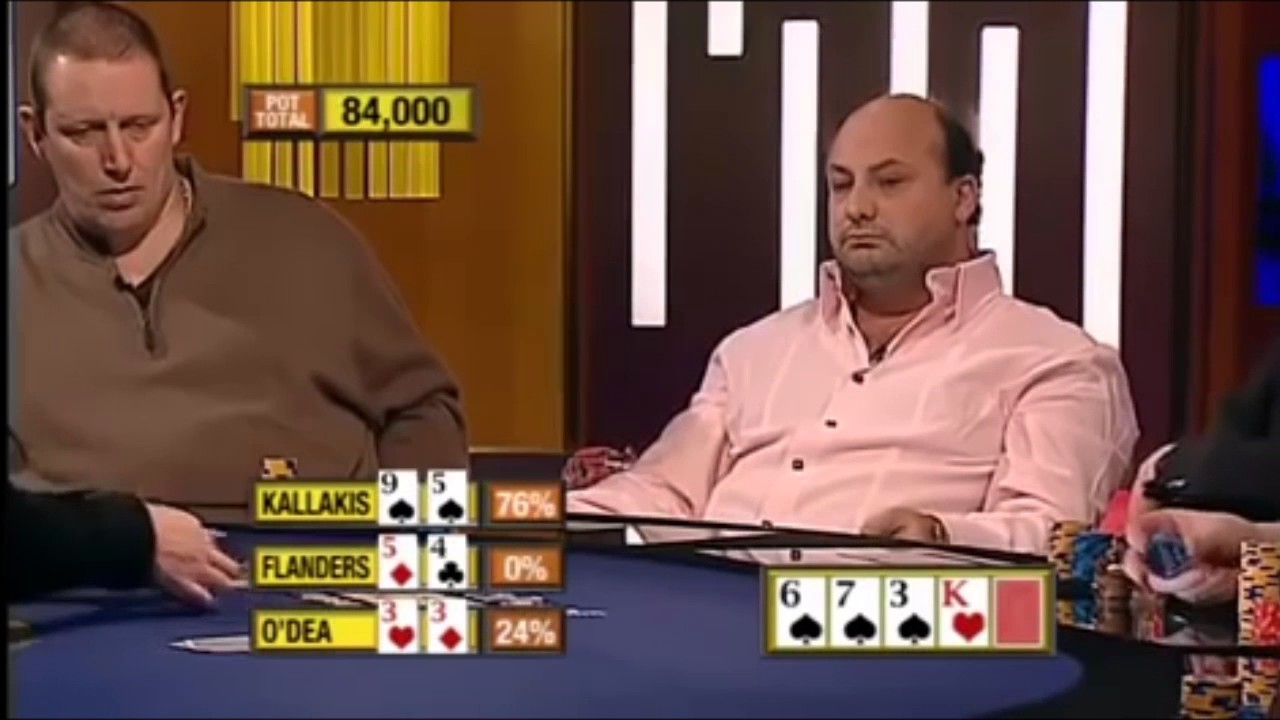 Insane Poker Hand - Straight vs Flush vs Quads