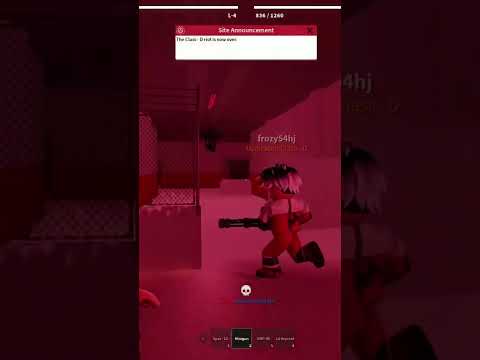 The Minigun is OP!! (SCP Roleplay) #roblox #shorts