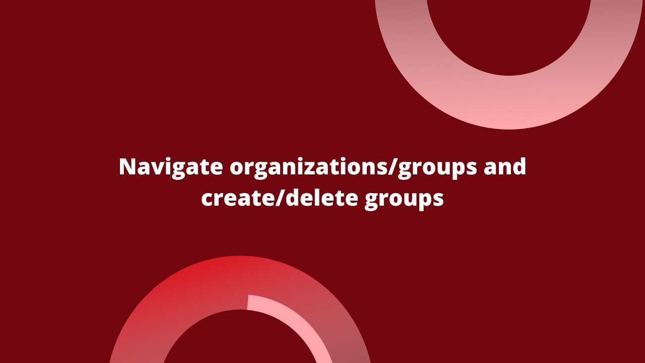 Navigate organizations/groups and create/delete groups | Fluid Attacks