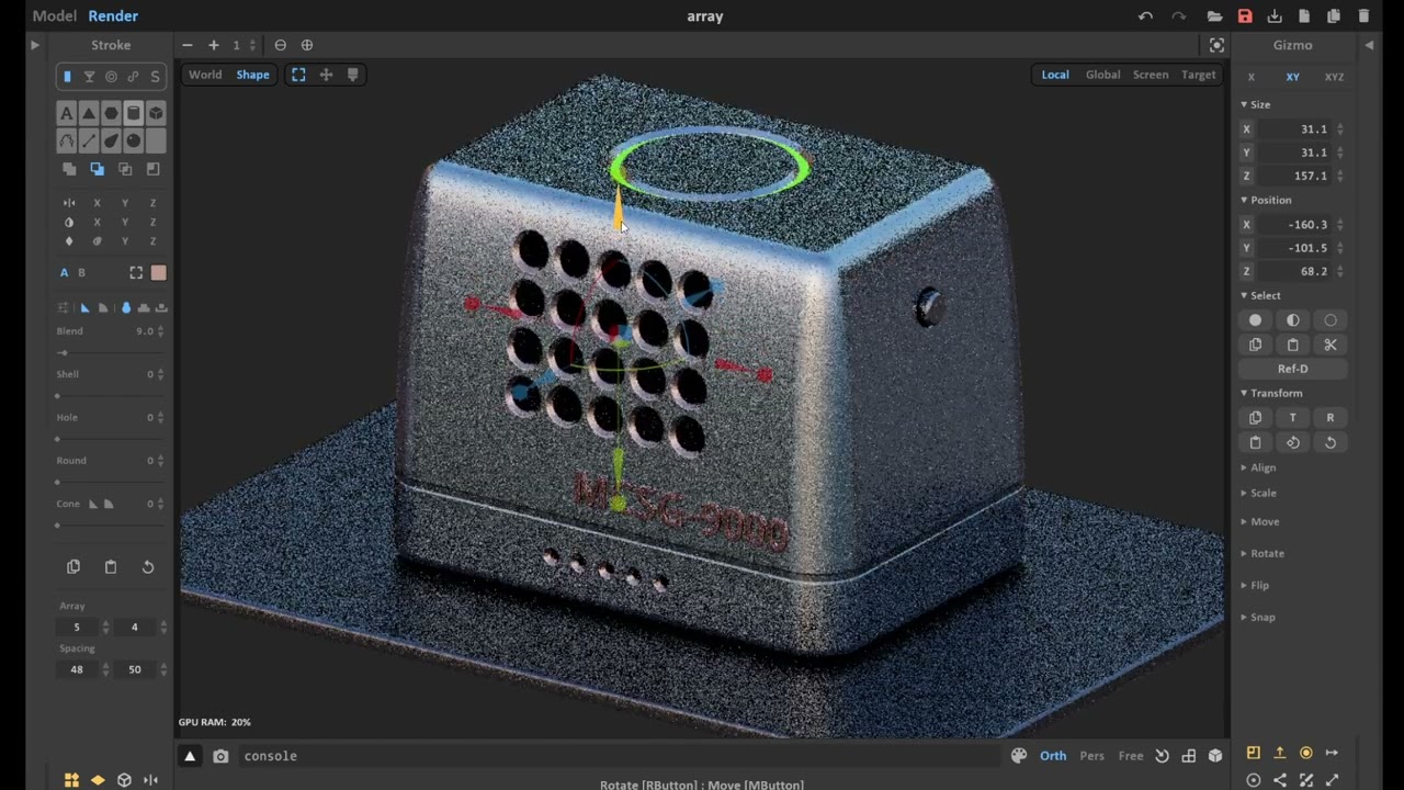 MagicaCSG Feature: Array Duplication