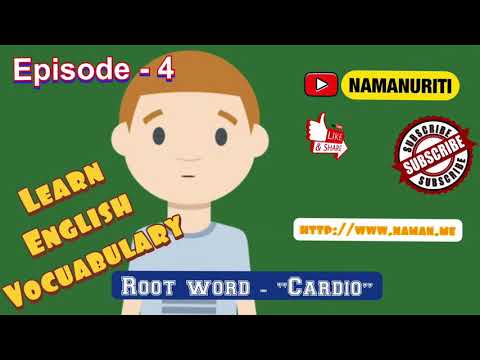 Learn English Vocabulary | Cardio Root word | Kids learning tube | Cardiologist interview