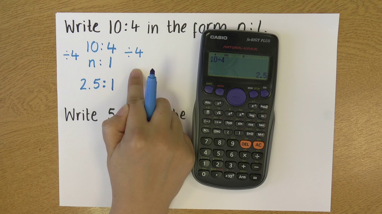 Ratios in the form 1:n and n:1