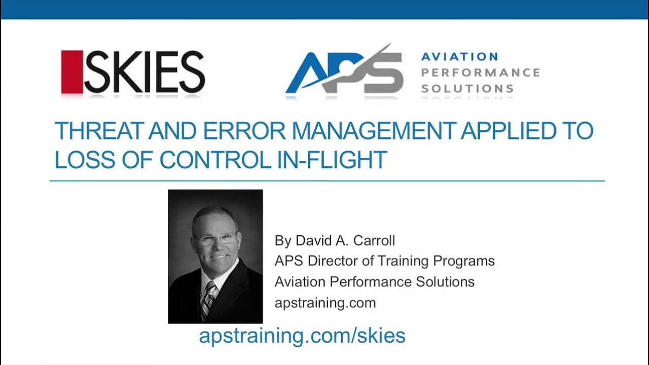 Upset Training: Threat and Error Management