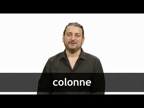 English Translation of “COLONNE” | Collins French-English Dictionary