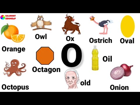 O Letter words in English | Words starting with Letter O | O Letter words with pictures