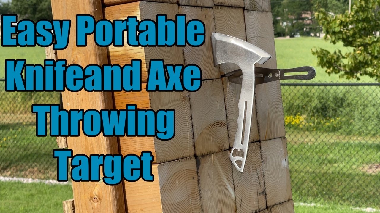 Friday night scrapwood challenge Knife/Axe portable throwing target