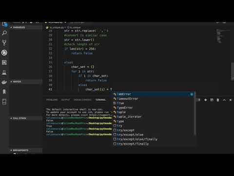 How to determine whether a string has unique characters in python. (Programming interview question)