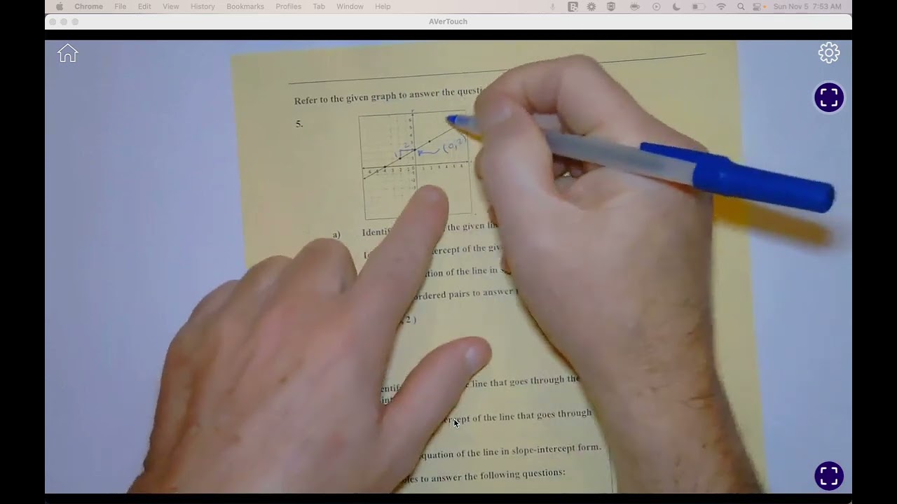 Equations of Lines in Slope Intercept form Linear Practice Worksheet Answer Key