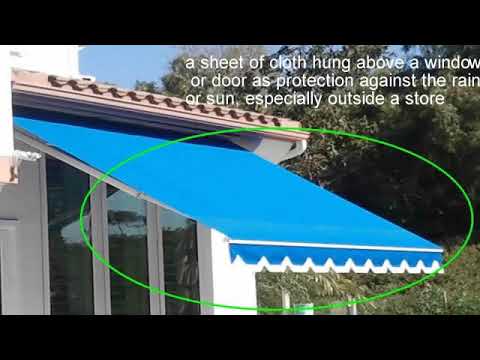 awning meaning | Vocabulary for Kids | Children's Dictionary | Learn English Vocabulary