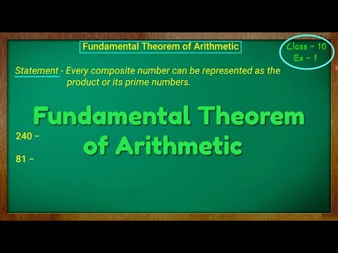 Fundamental Theorem of Arithmetic Video Lecture - Class 10