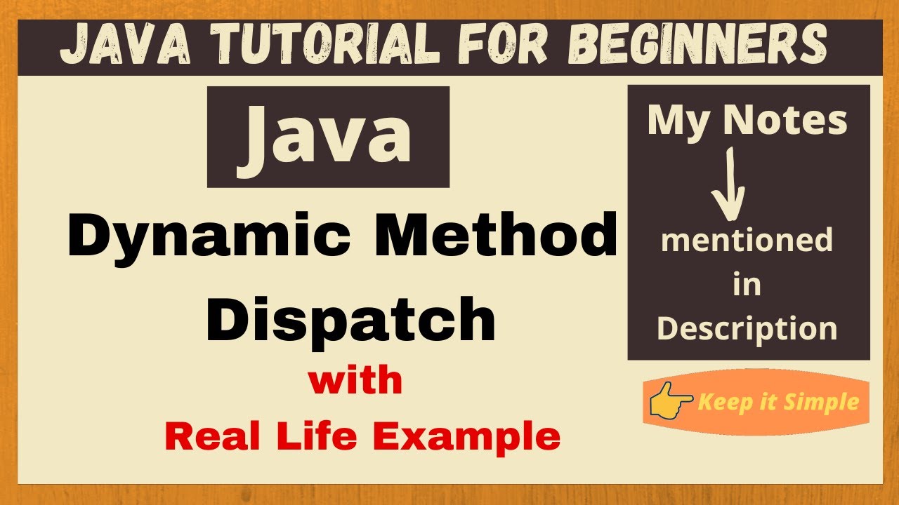 Java Dynamic Method Dispatch | Java tutorials for beginners