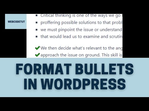👉 How to Format Bullet Points in WordPress