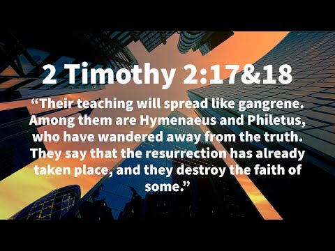 Men Bible Study - 2 Timothy 2:17-18