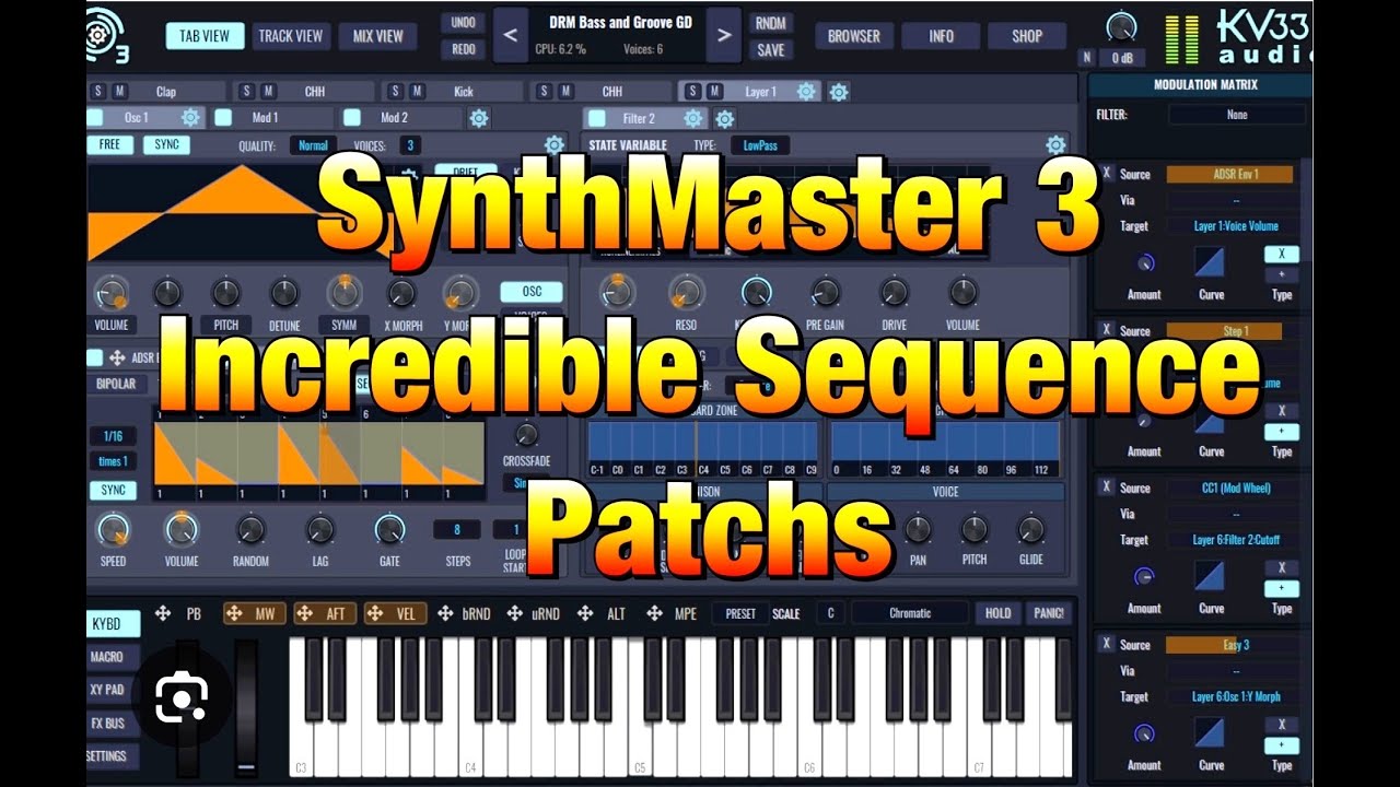 SynthMaster 3 BETA Updated - Amazing & Complex Sequencer Patches Played
