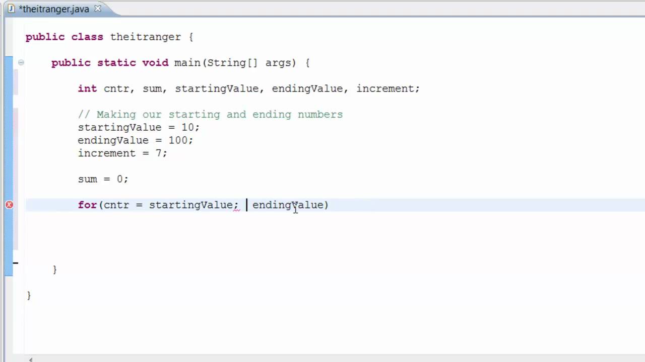 15TH Java tutorial - For Loop