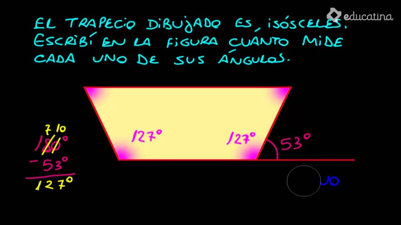 Educatina - Ángulos del Trapecio Isósceles