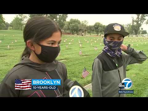 Memorial Day weekend: Volunteers honor the fallen with gravesite flags at Riverside cemetery I ABC7