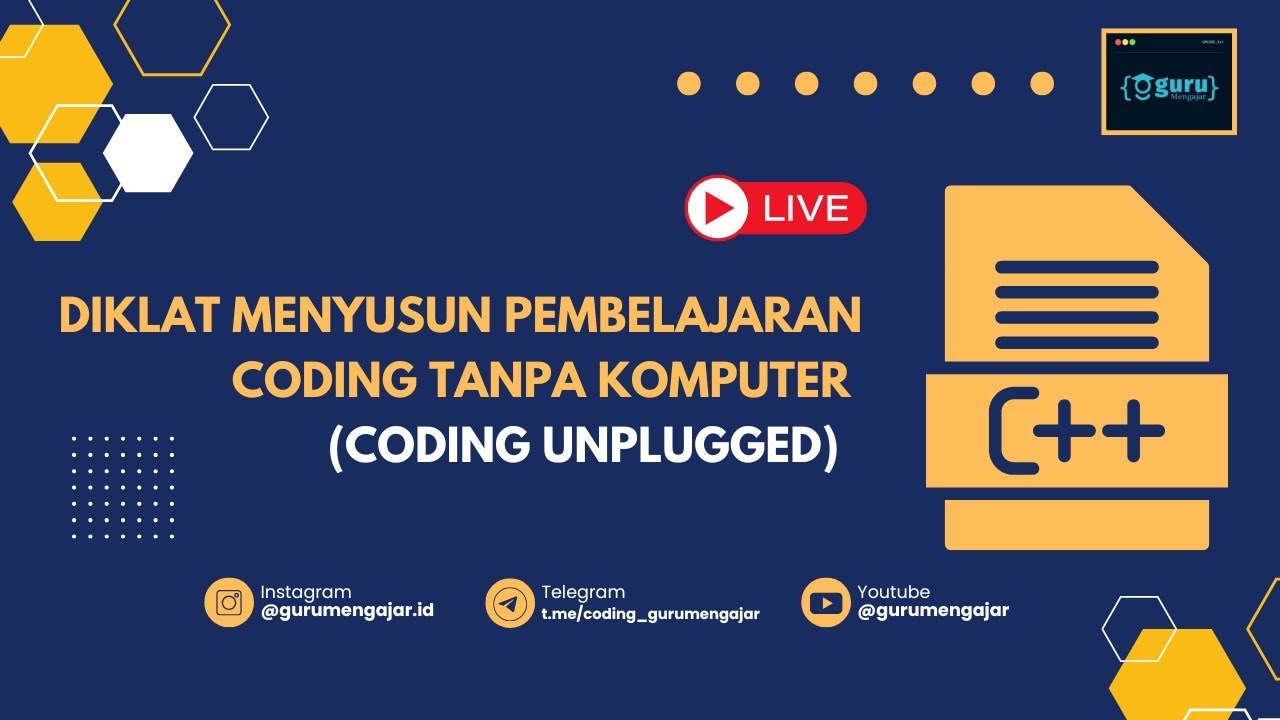 Diklat Menyusun Pembelajaran Coding Tanpa Komputer (Coding Unplugged)
