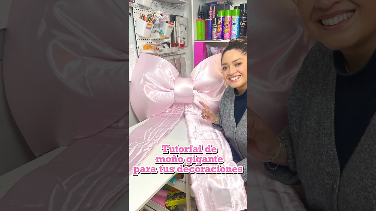 Giant bow tutorial for your decorations 🎀 #bows #diybows