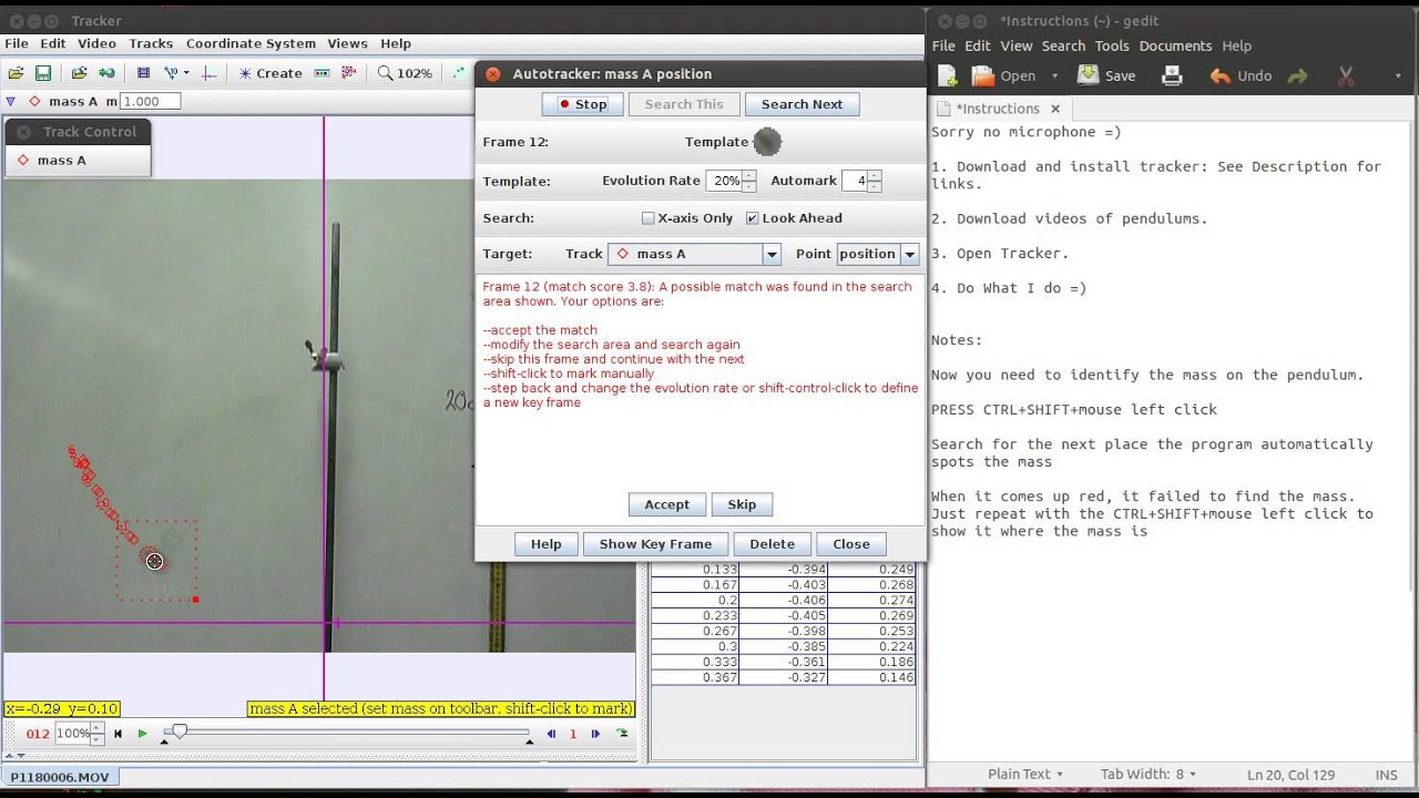 Using Tracker (Open Source Physics Software) for Basic Video Analysis
