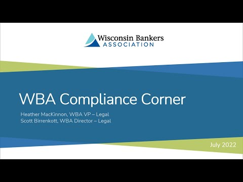WBA Compliance Corner: July 2022