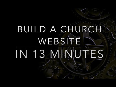 How to Build a Church Website in 13 Minutes with Finalweb 2.0