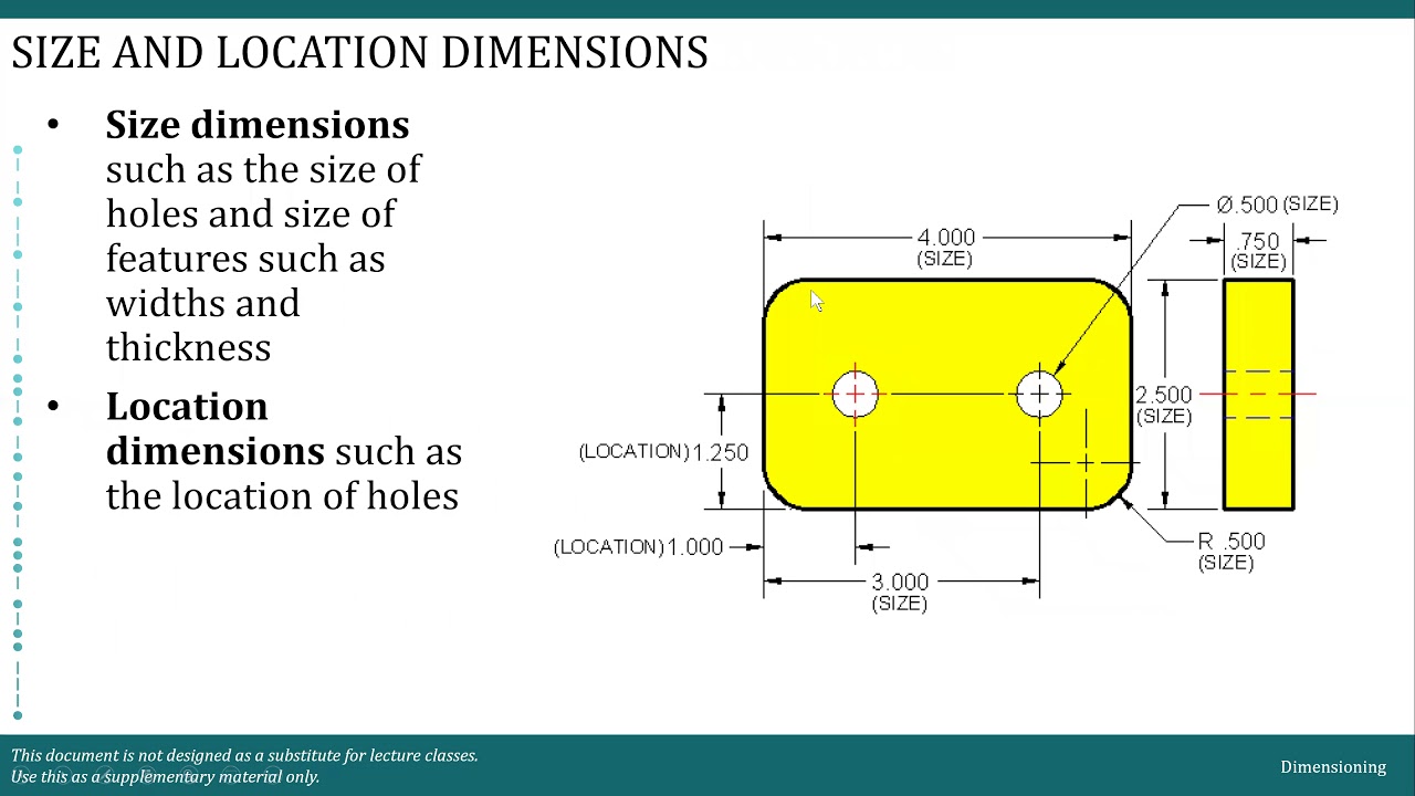 Engineering Drawing: Dimensioning