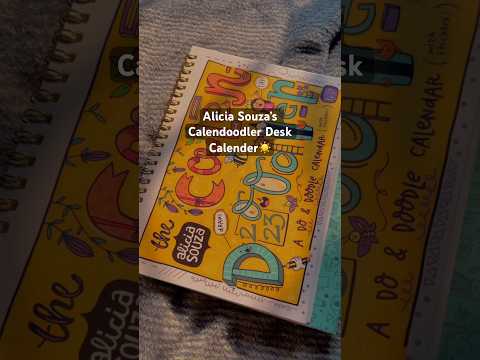 Calendoodler Desk Calender by Alicia Souza🌸 #shorts #aliciasouza #deskcalendar #doodles