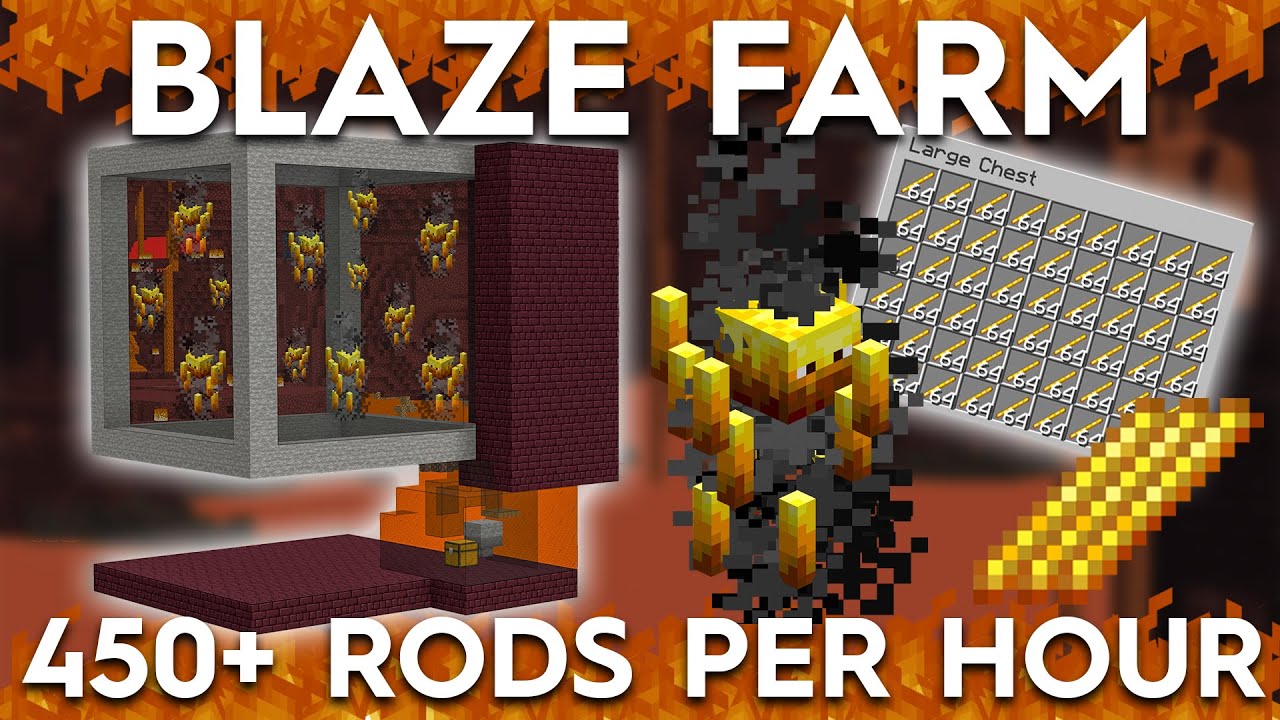 Minecraft Blaze Farm - 450 Blaze Rods Per Hour