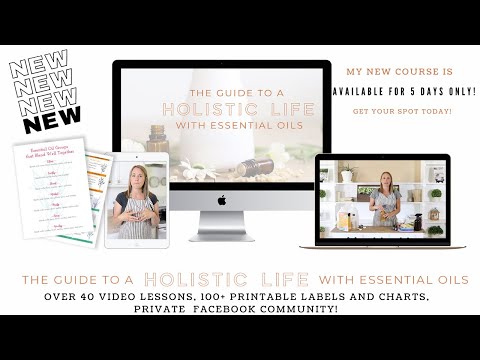 My NEW essential oil course is NOW AVAILABLE for 5 DAYS ONLY!