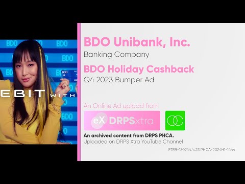 BDO Credit Cards Holiday Cashback Promo Bumper Ad Q4 2023-Q1 2024 (Philippines) [ST]