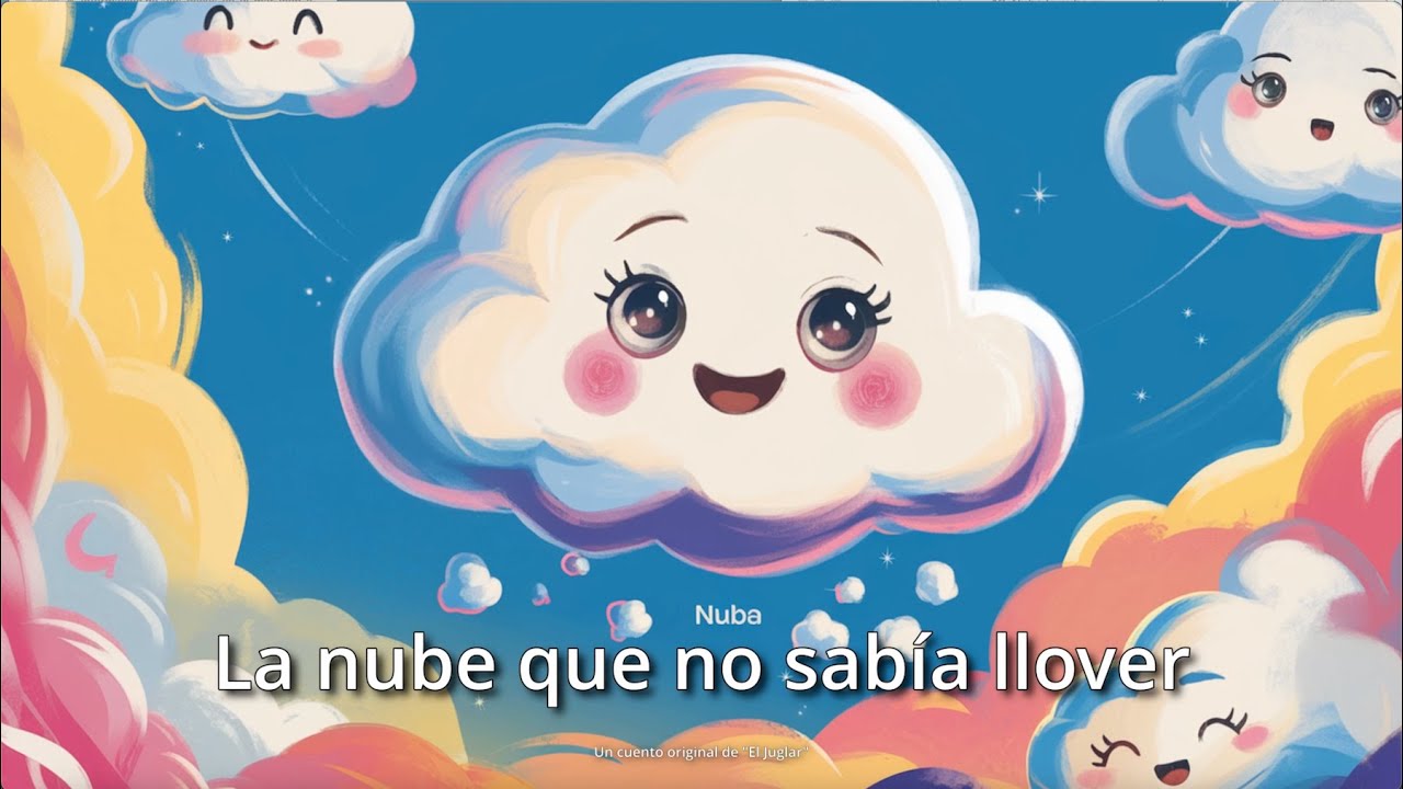 Nuba, la nube que no sabía llover  – Cuento Infantil Narrado | Relajante y educativo ☁️📚