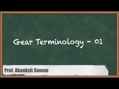 Explained: Gear Terminology 1 - GATE Theory of Machines and Vibrations ...