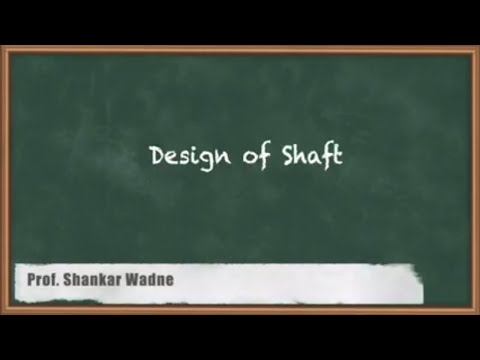 Simplified the Concept Design of Shaft - Design of shafts; keys and ...