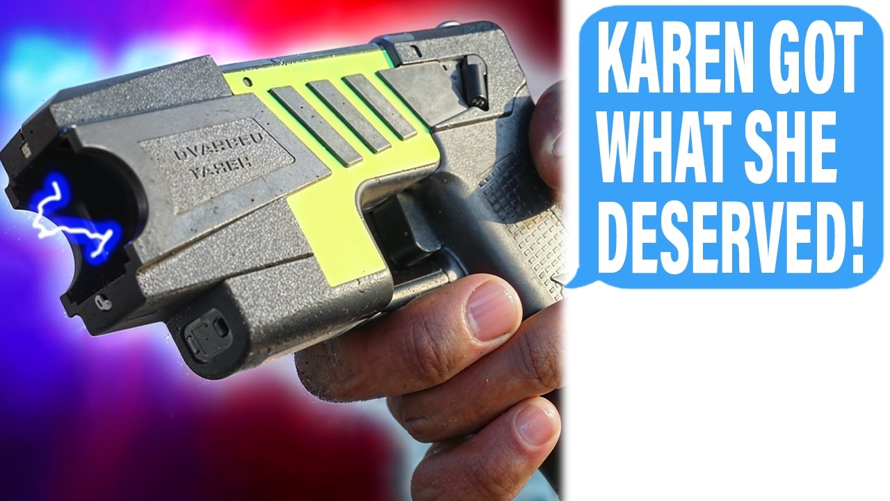 Trespasser Karen Gets TASED After Trying To STEAL My Classic Car! r/Entitledpeople