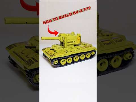 Build to the KV-2 heavy tank in ww2 #legostyle #legotanks #legoww2